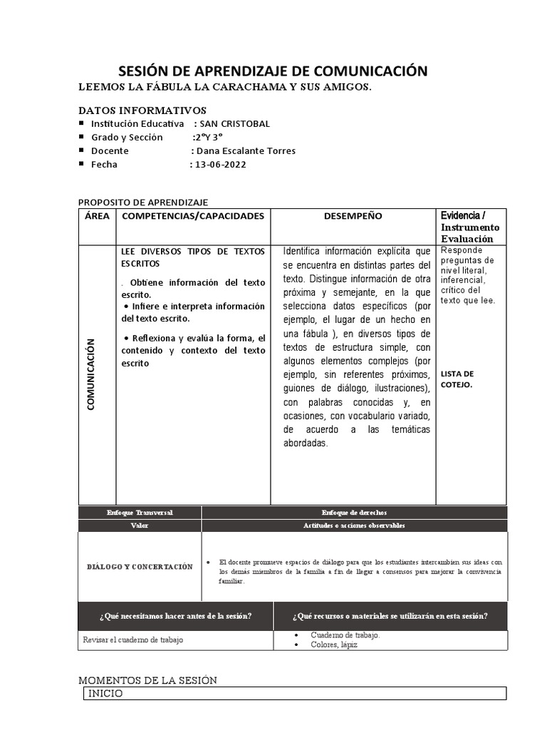 Leemos Fabulas | PDF | Información | Fábula