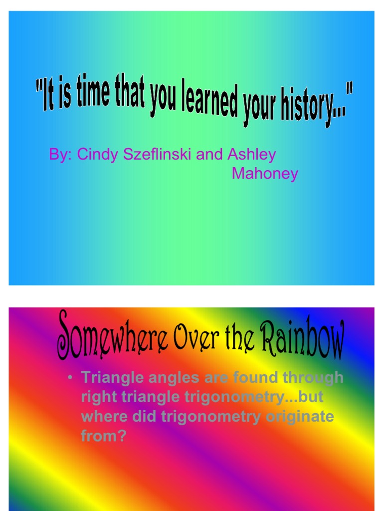 History of Trigonometry | Download Free PDF | Trigonometric Functions ...