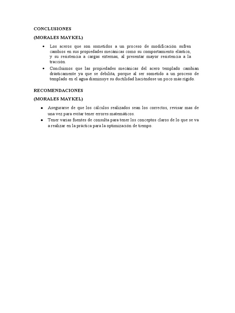 Conclusiones, Recomendaciones PR7 | PDF | Tecnología