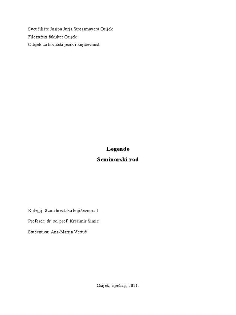 Legende | PDF