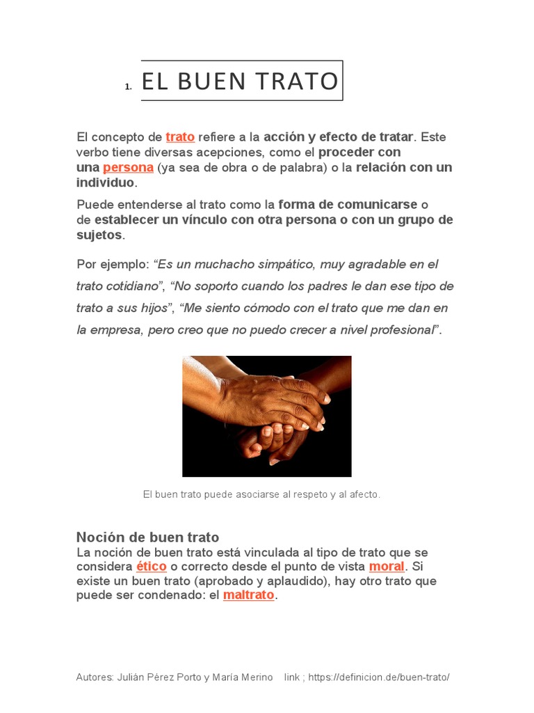 El Buen TRATO | PDF