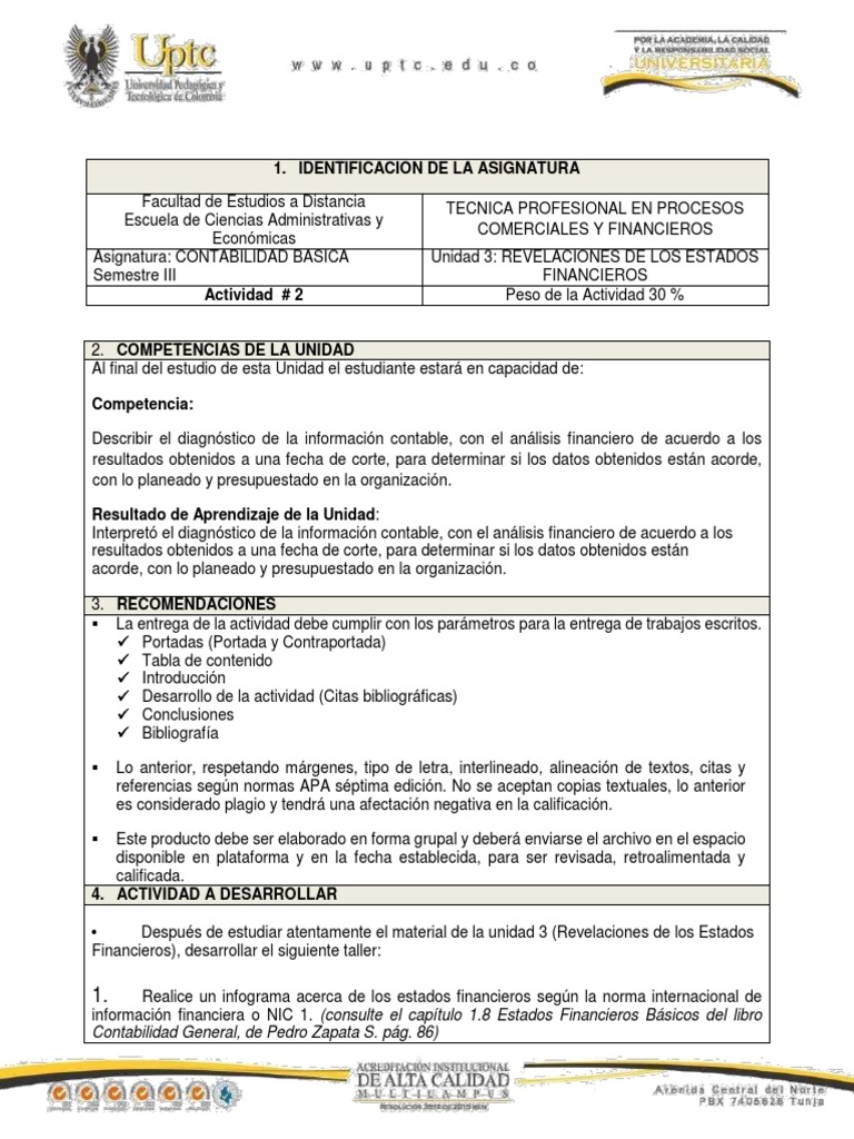 Actividad 5 Taller 4 CB - 2 2022 | PDF | Contabilidad | Estado financiero
