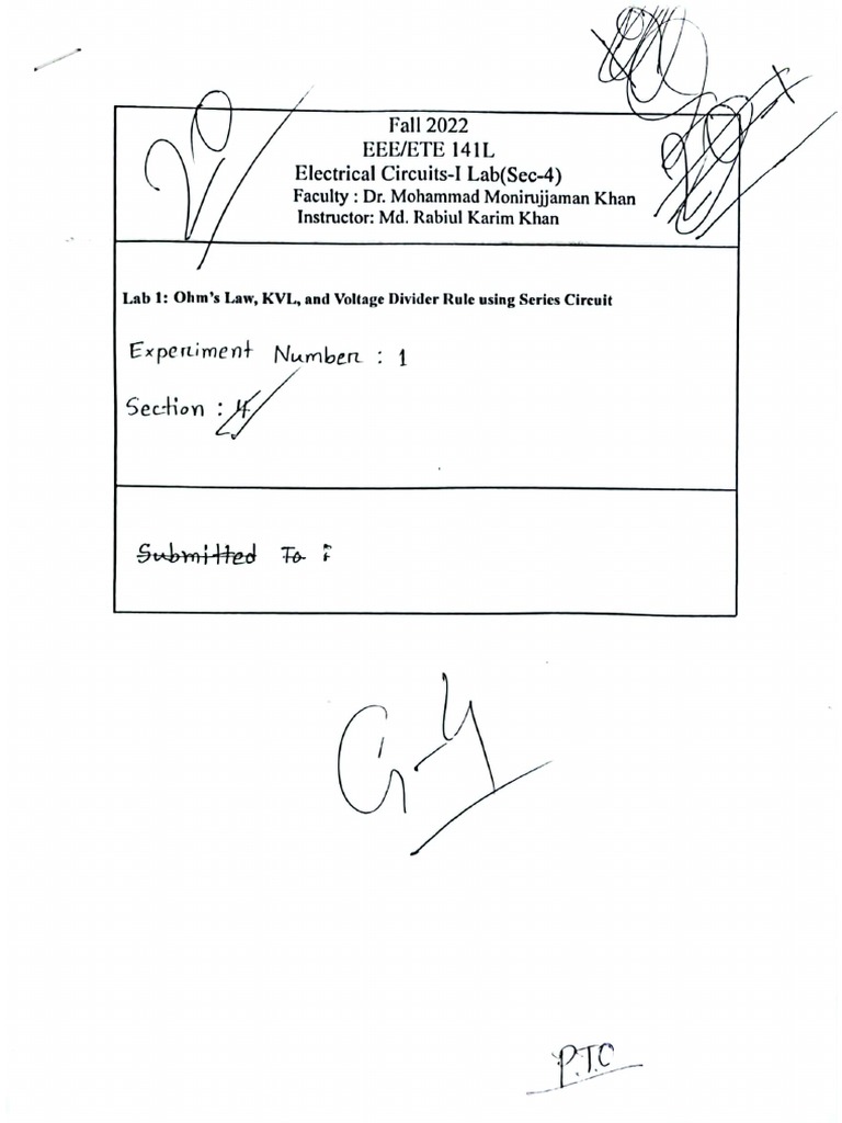 EEE141 Lab1 Report | PDF