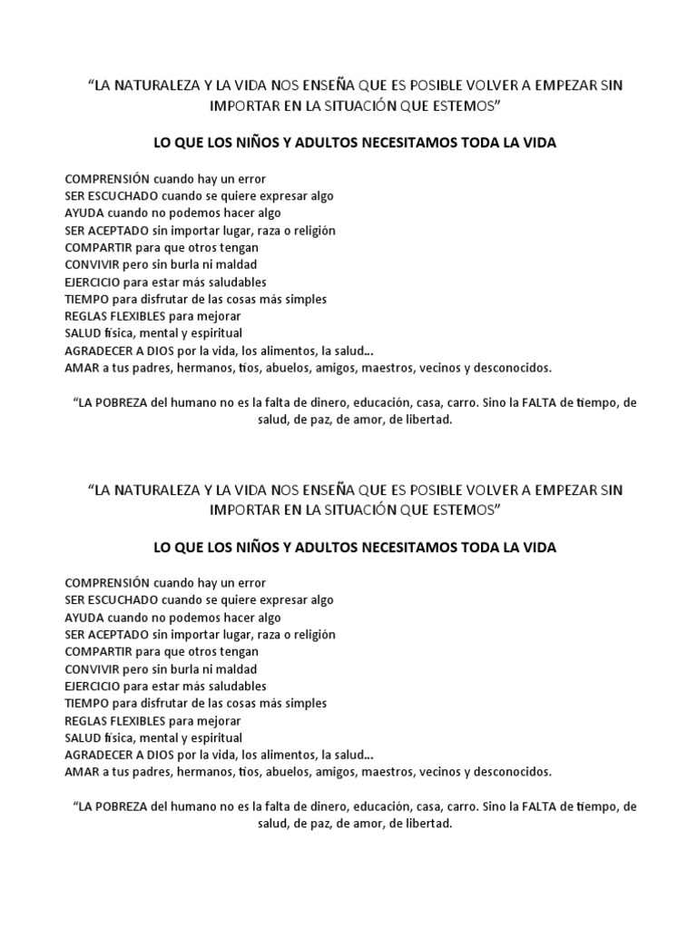 La Naturaleza y La Vida Nos Enseña Que Es Posible Volver A Empezar Sin ...