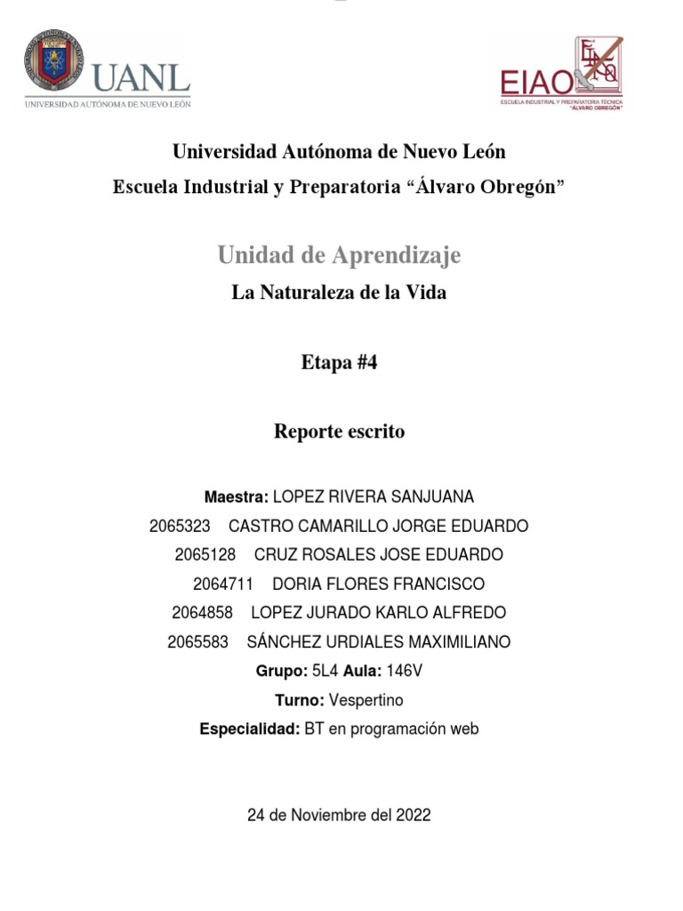 Equipo 2 EV E4 LNatVi | PDF | Residuos | Agua