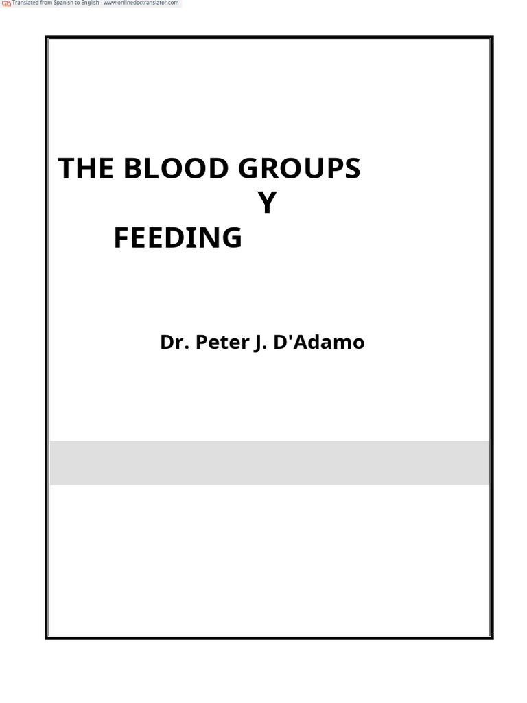 Blood Type O Food, Beverage and Supplement Lists | PDF
