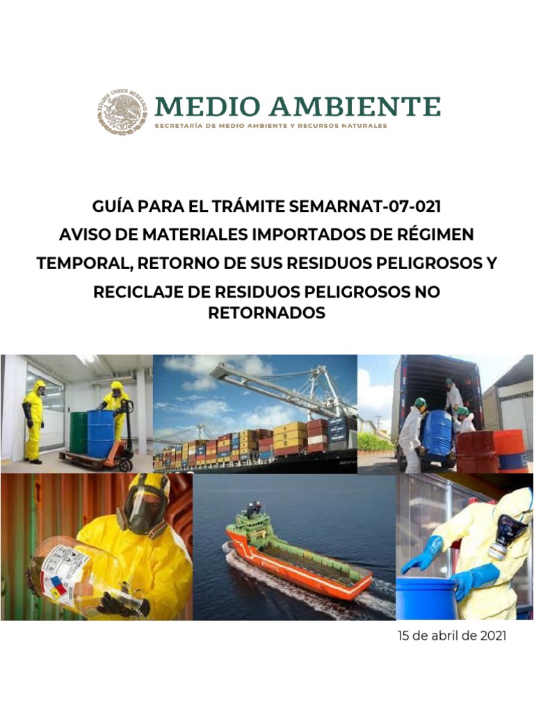 Guia Semarnat 07 021 | PDF | Residuos | Reciclaje