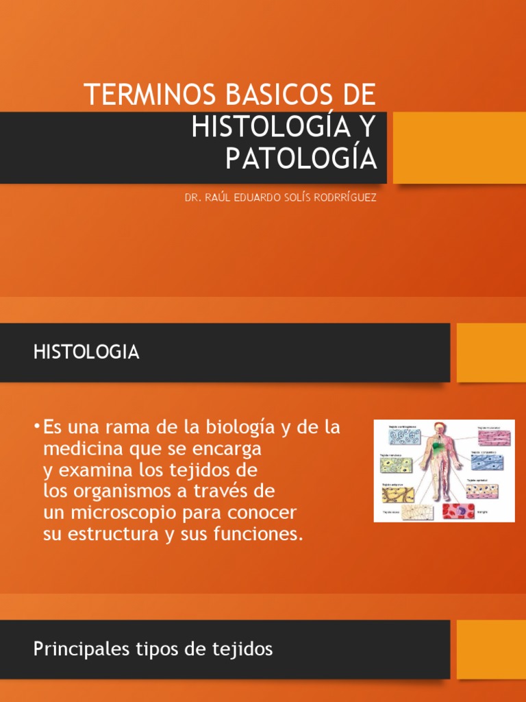 Terminos Basicos de Histología y Patología | PDF