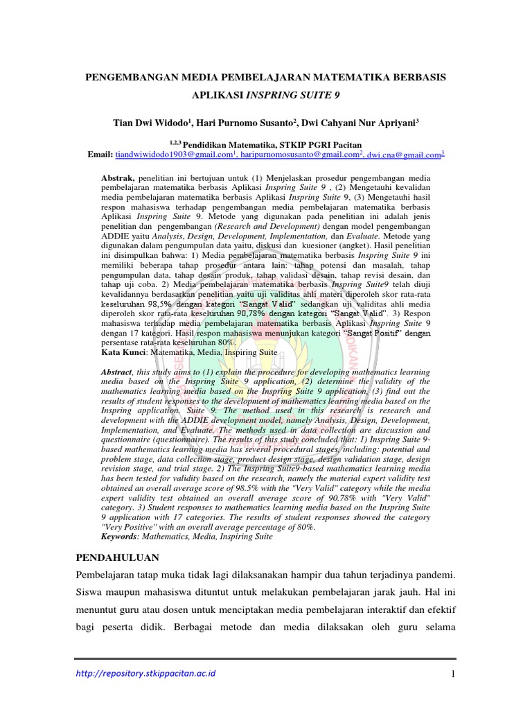 Tian Dwi Widodo - PM - Ar2021 | PDF