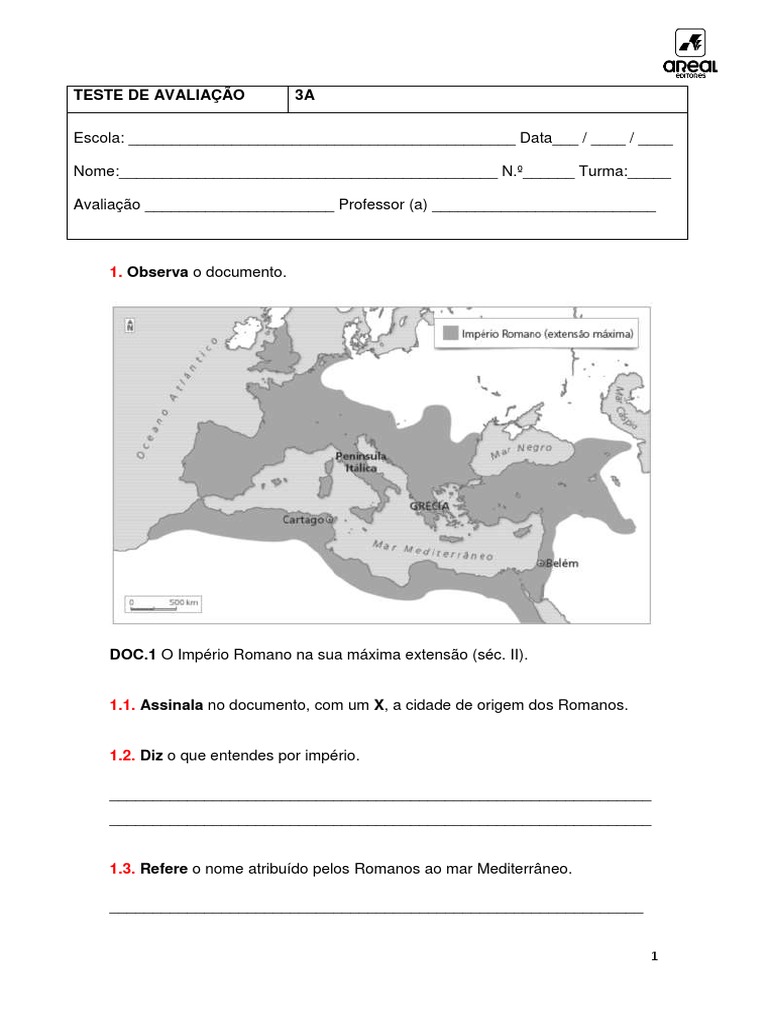 5º Ano HGP Romanos | PDF