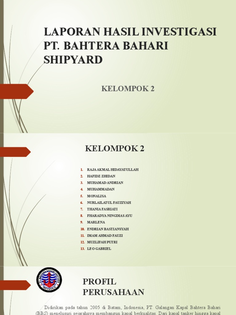 PT. BBS (Kelompok 2) | PDF | Griya & Taman | Teknologi & Rekayasa
