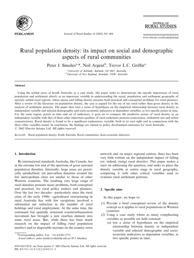 Rural Population Density | Download Free PDF | Causality | Perception