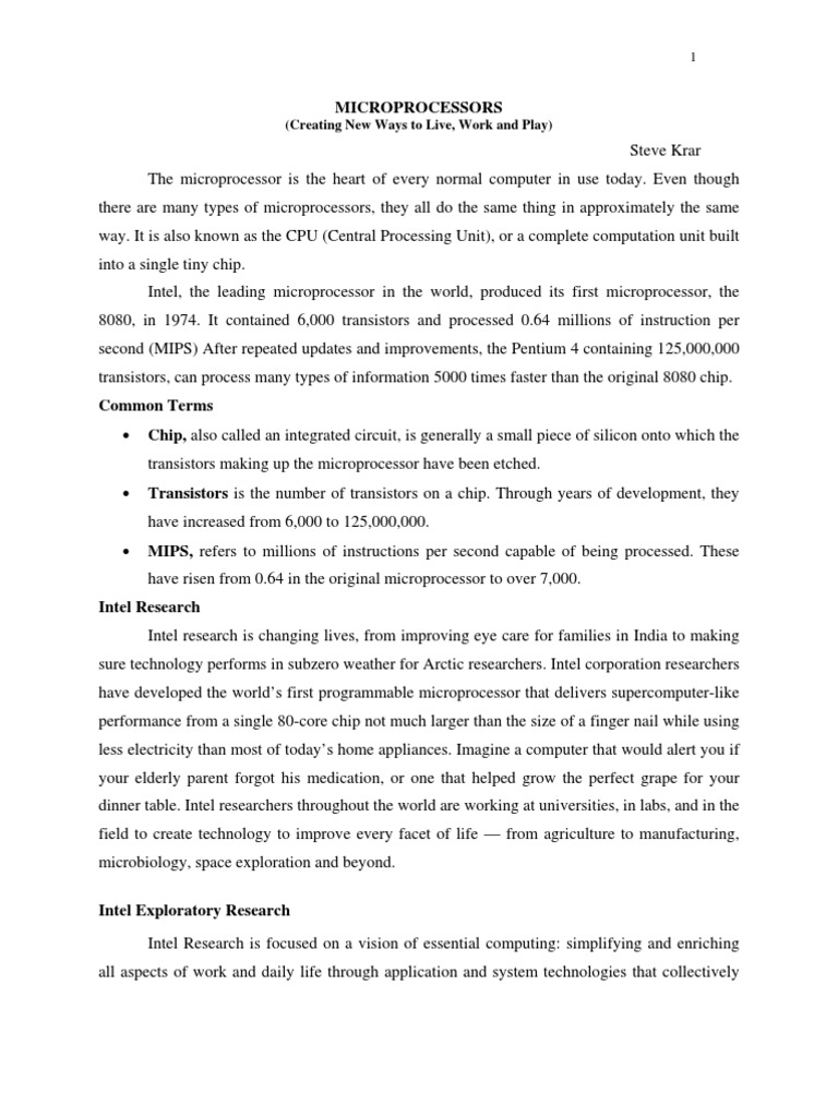 32 Microprocessors | PDF | Microprocessor | Integrated Circuit