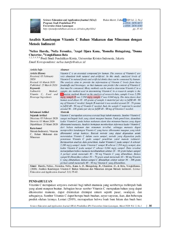 Harefa - 2020 ..... | PDF