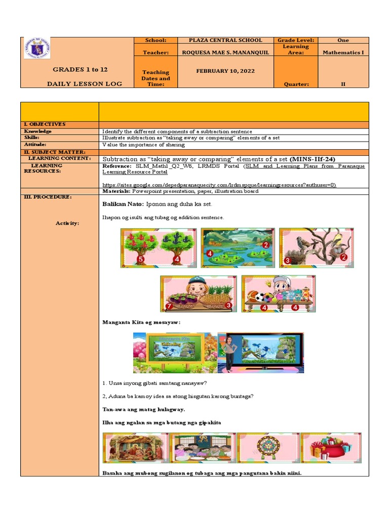 LESSON PLAN IN MATH Quarter 2 | PDF