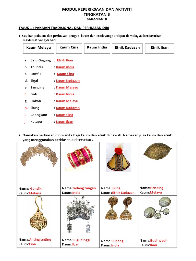 12 Modul Aktiviti Ting 3 | PDF