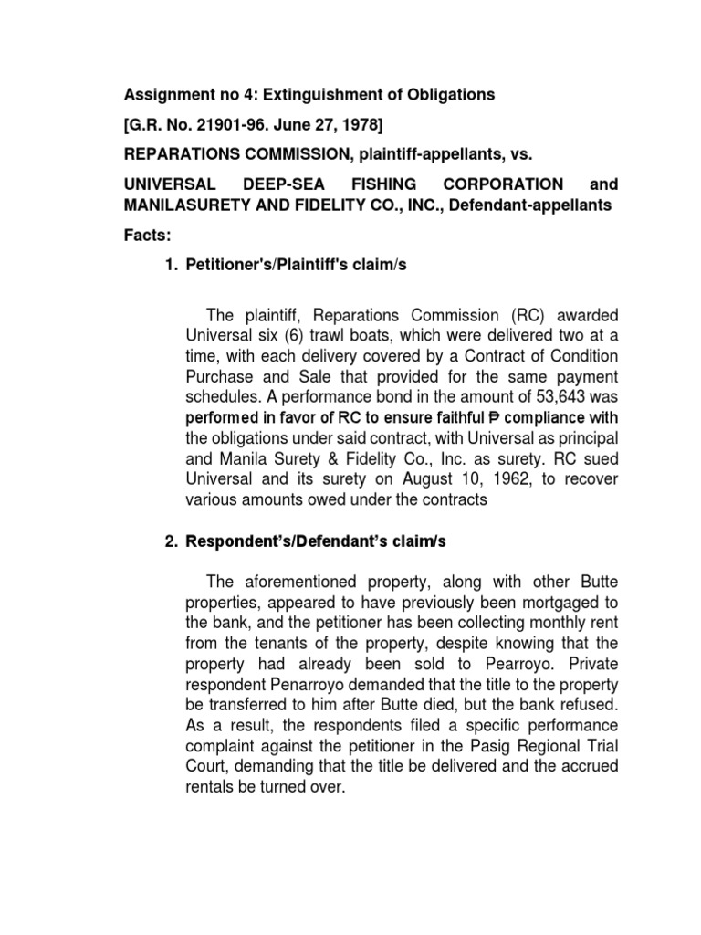 Extinguishment of Obligations by Payment with Checks | PDF | Surety ...