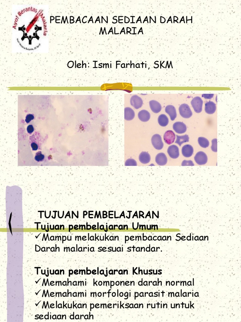Pembacaan Sediaan Darah Malaria | PDF | Sains & Matematika