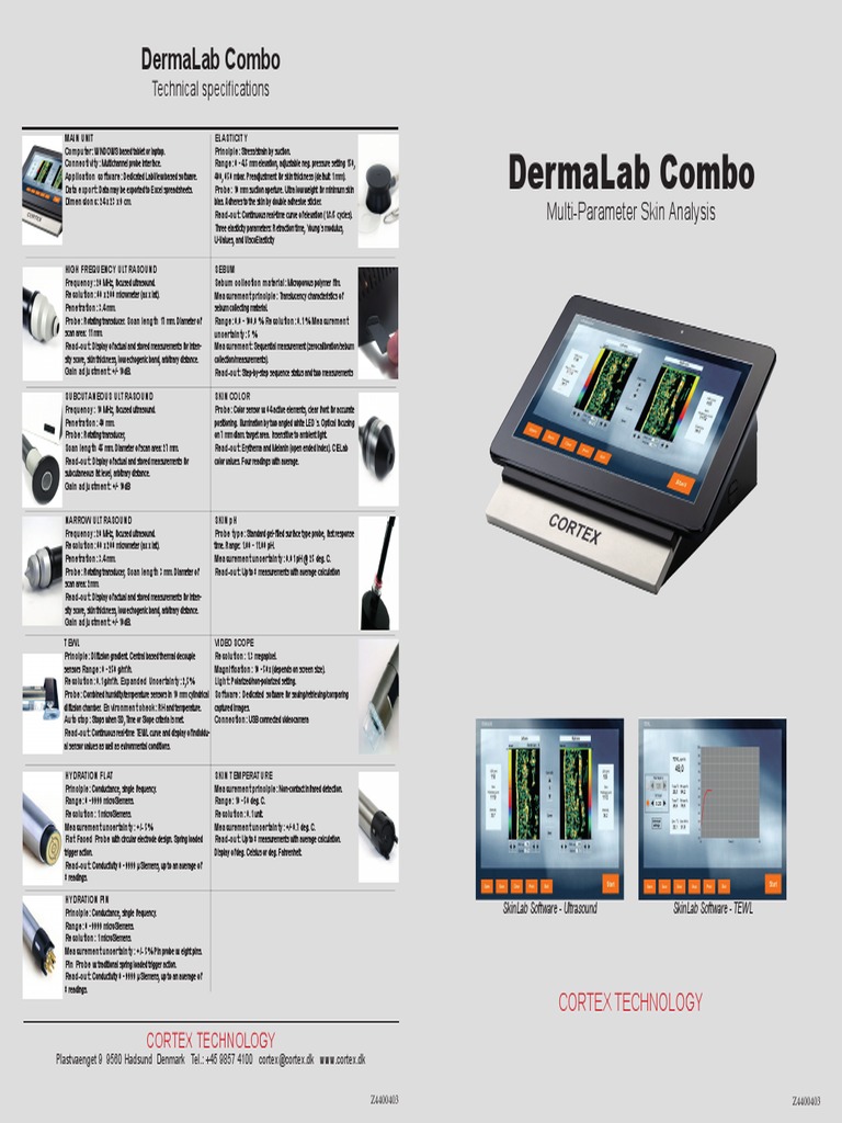 Catalog DermaLab Combo | PDF | Ultrasound | Measurement