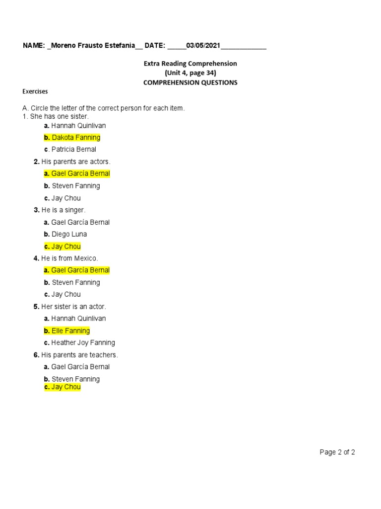 UNIT 04 Who Are They | Download Free PDF | Languages | Foreign Language ...