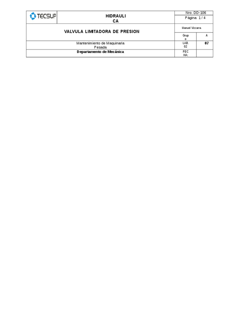 GrupohidrauC2 HI LAB 08 1 | Descargar gratis PDF | Presión | Ingeniería mecánica