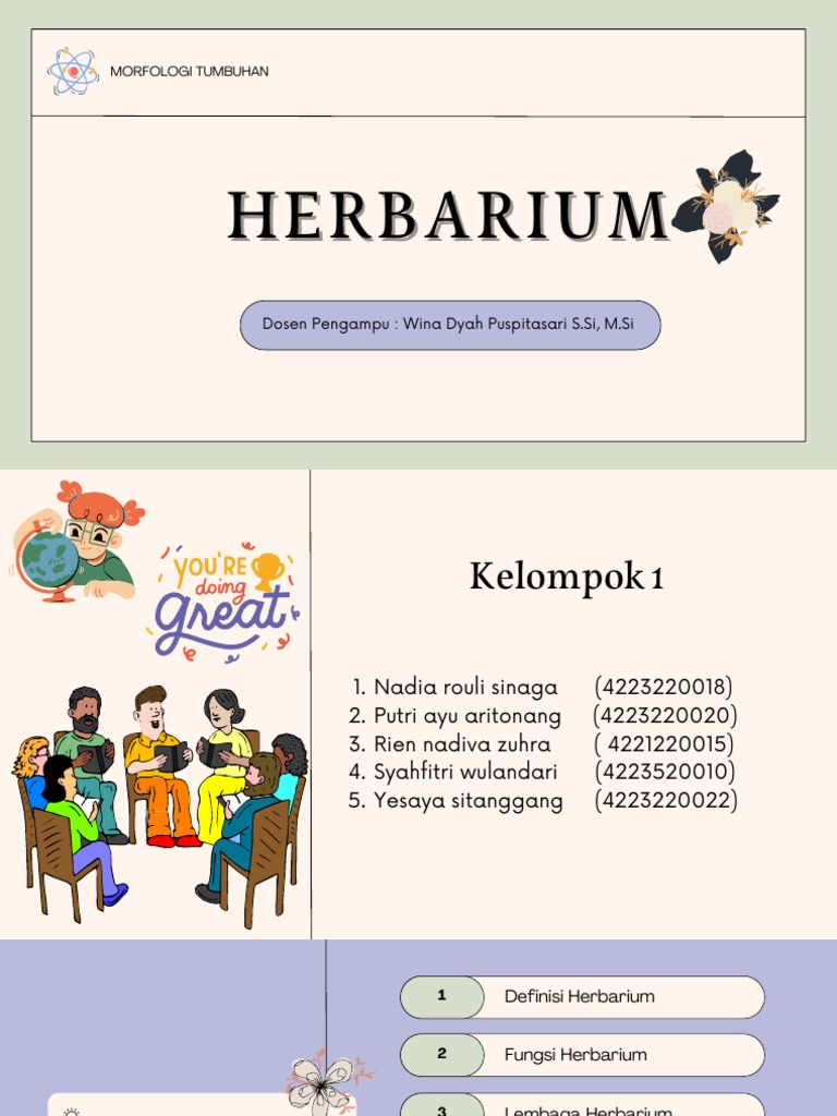 Herbarium PPT Kelompok 1 | PDF | Griya & Taman | Kesehatan Holistik