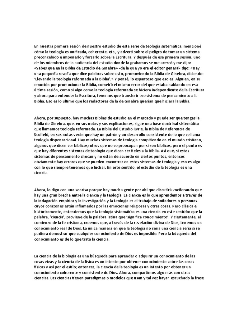 Teología y Cambio de Paradigma | PDF | Biblia | Teología