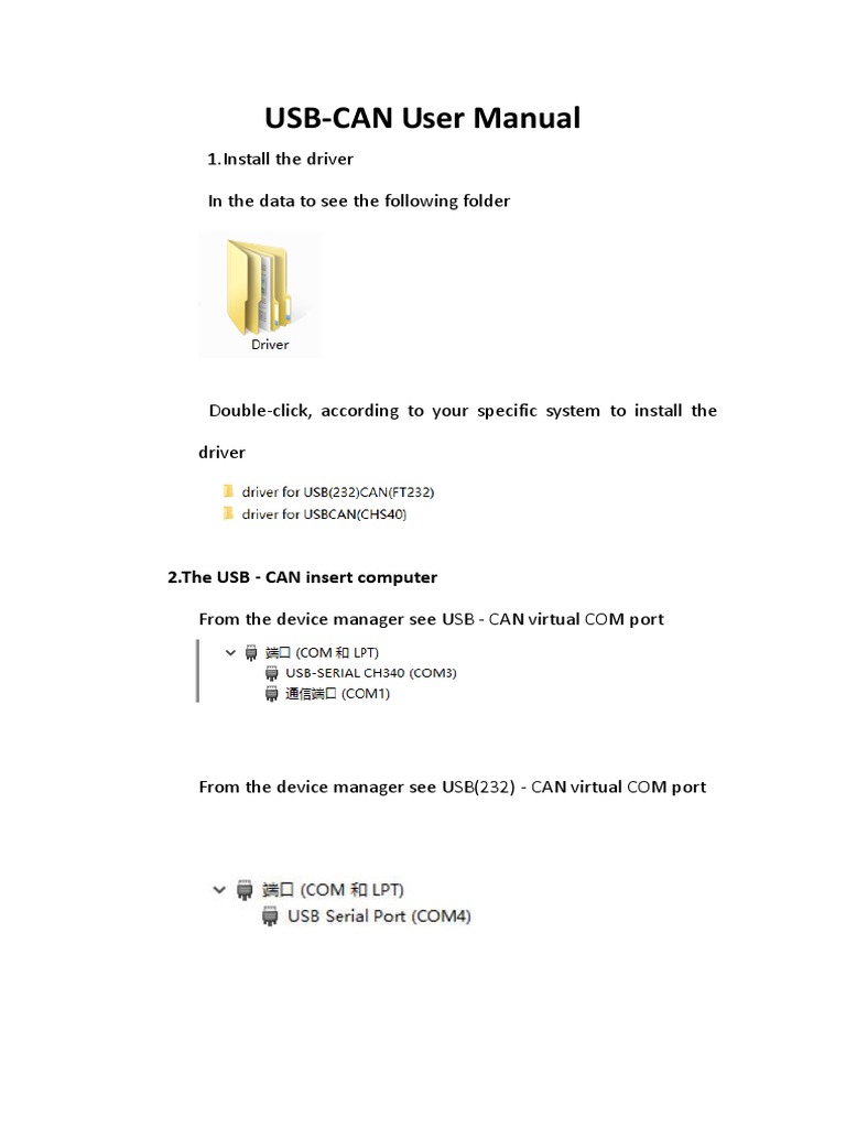 USB-CAN User Manual (v7.20) | PDF | Usb | Device Driver