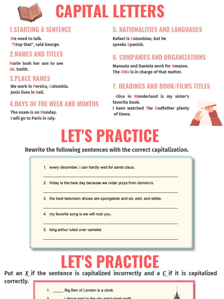 English Capitalization Guide | PDF | Comma | Grammar