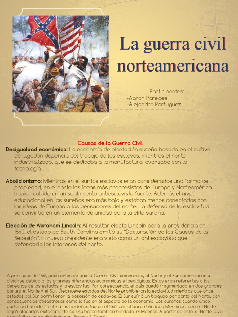 La Guerra Civil Norteamericana | PDF | Guerra civil americana | Unión (guerra civil americana)