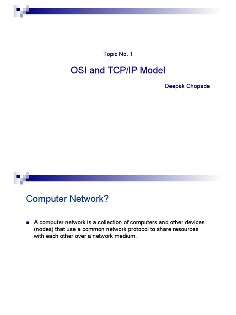 OSI and TCP Model | Download Free PDF | Osi Model | I Pv6