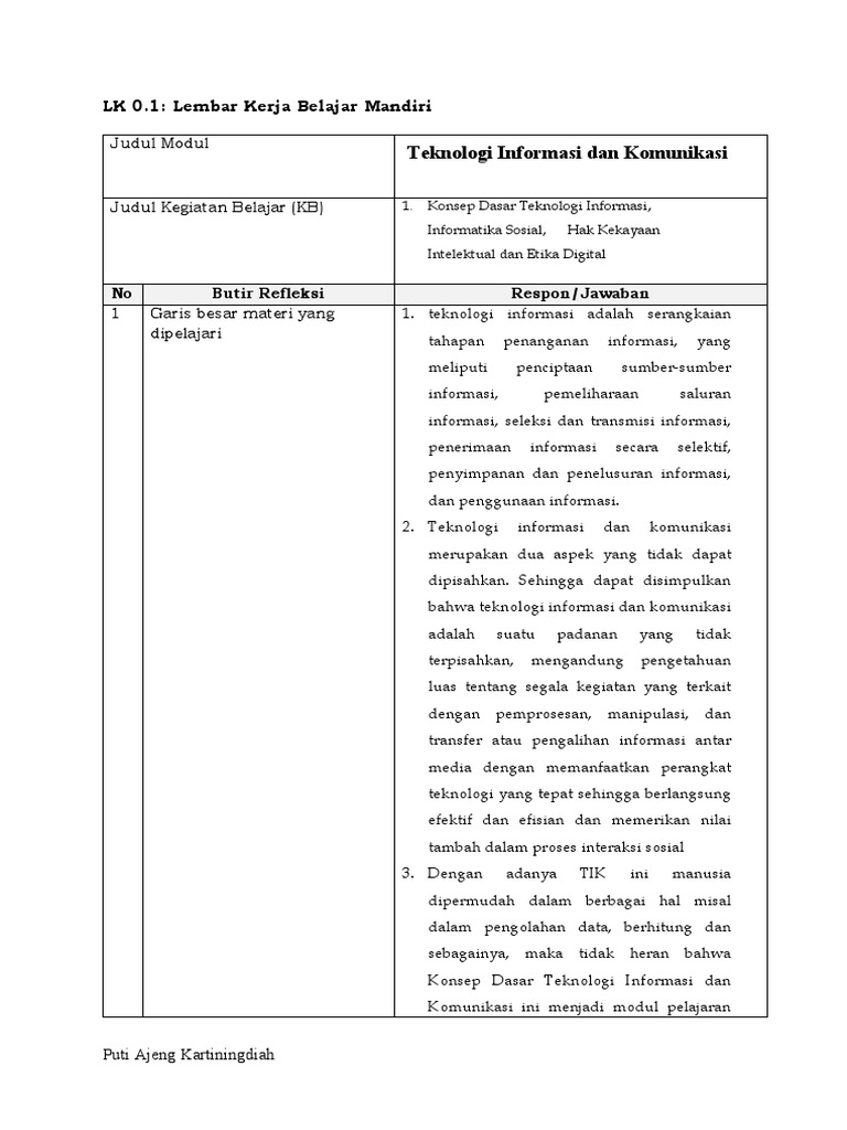 Resume MODUL 1 KB1 | PDF