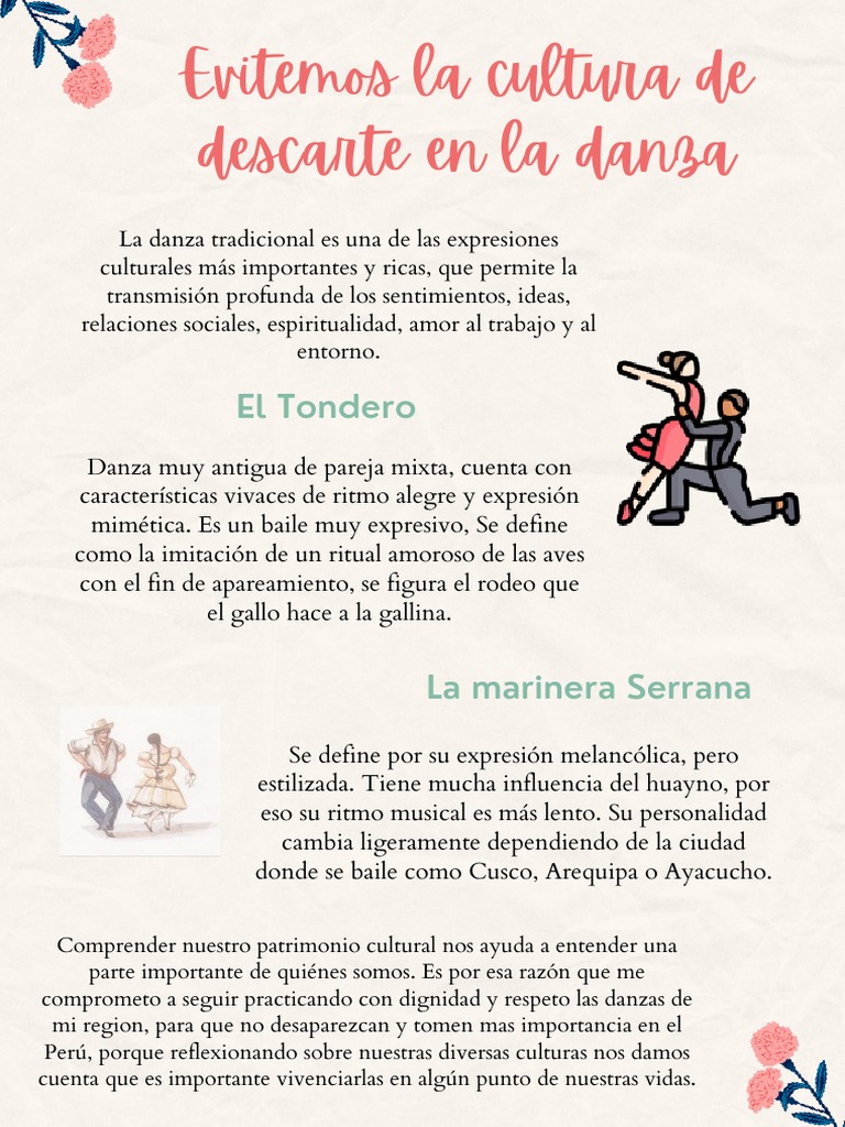 Infografia Arte Tondero y Marinera Serrana | PDF | Arte | Religión y espiritualidad