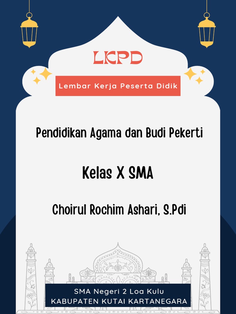 LKPD PAI Kelas X SMA Kurikulum 2013 | PDF