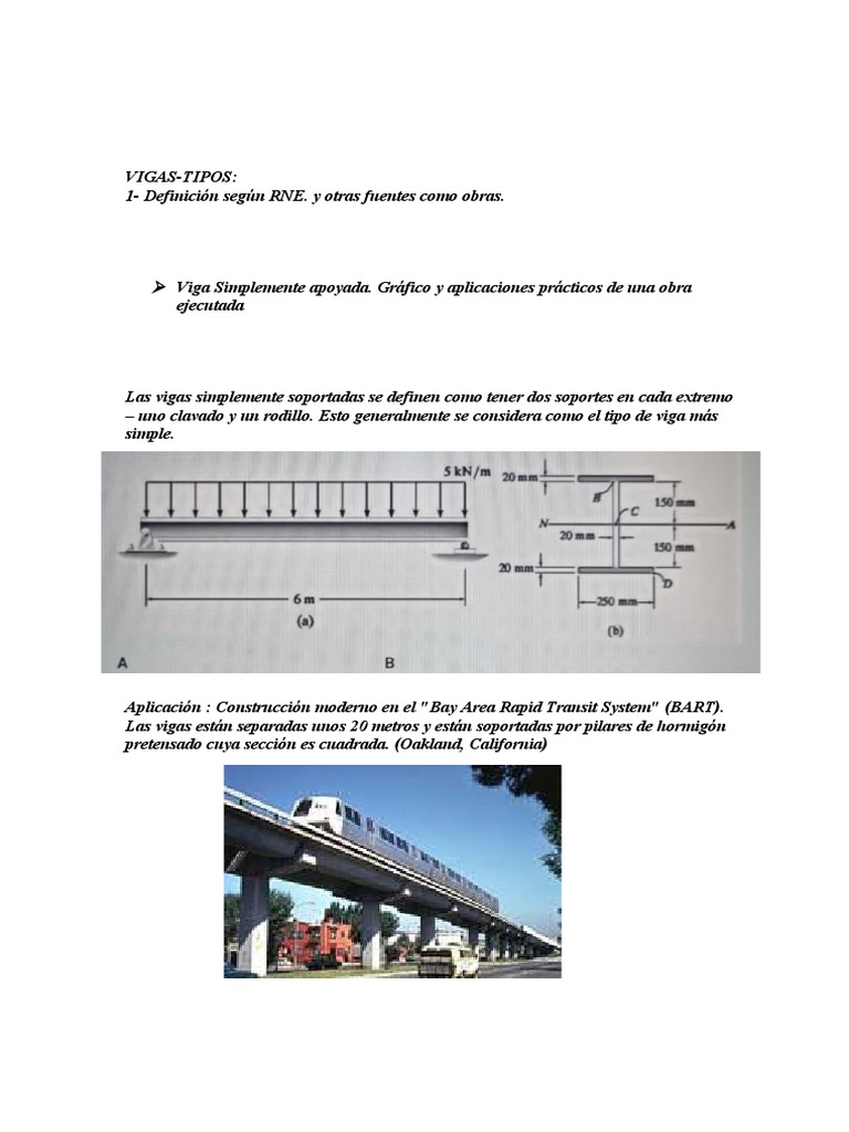 Tipos de vigas: descripción y aplicaciones prácticas | PDF | Viga ...