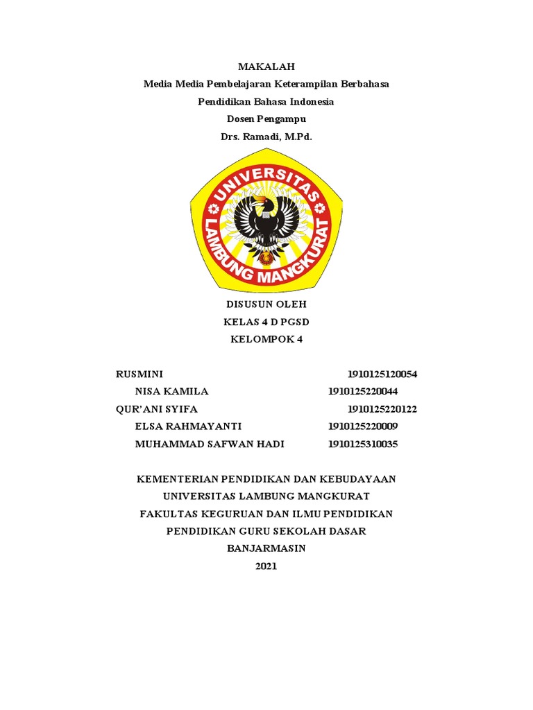 Makalah Kel 4 Pend. B.indo | PDF