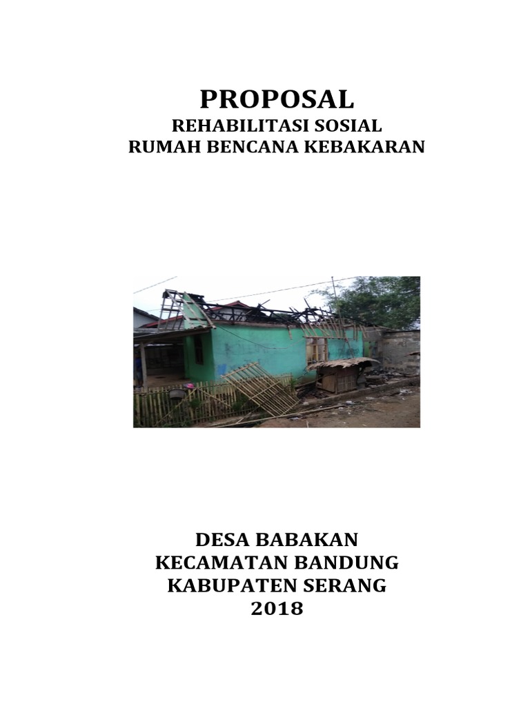 Proposal Rumah Kebakaran - Desa Babakan | PDF