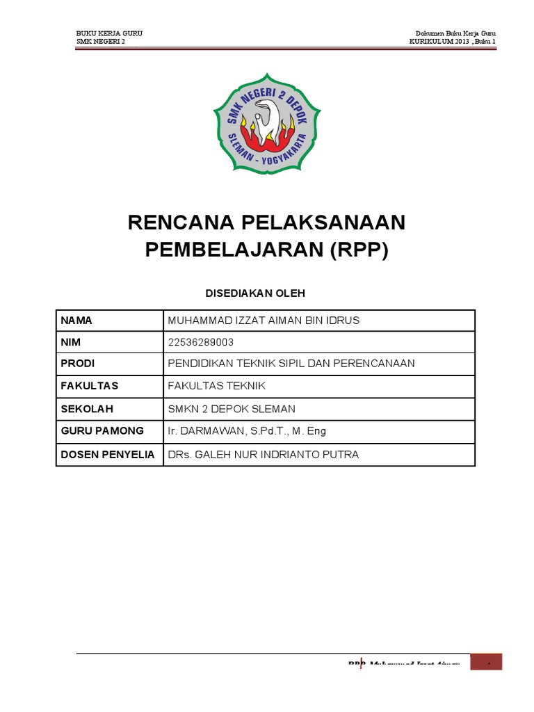 Contoh RPP | PDF