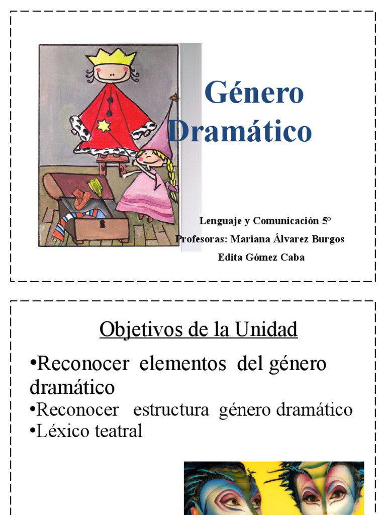 Género Dramático 5 Pdf Teatro Diálogo