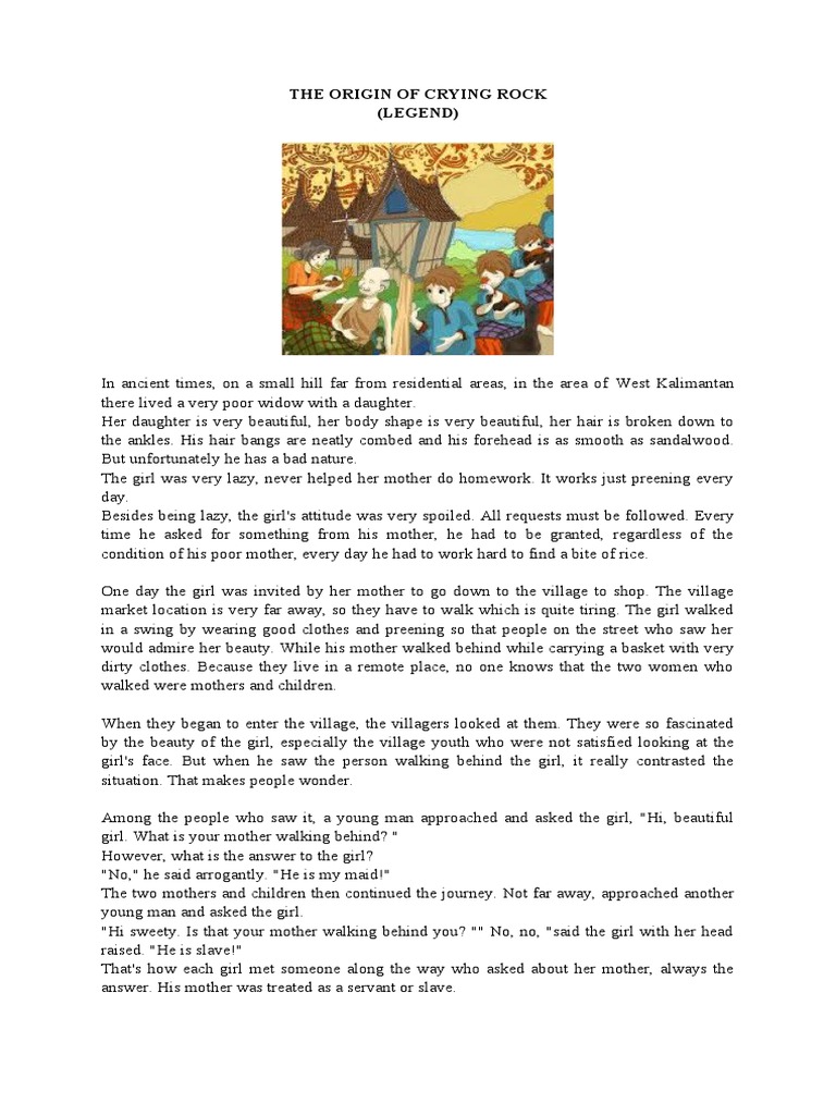 The Origin of Crying Rock | PDF