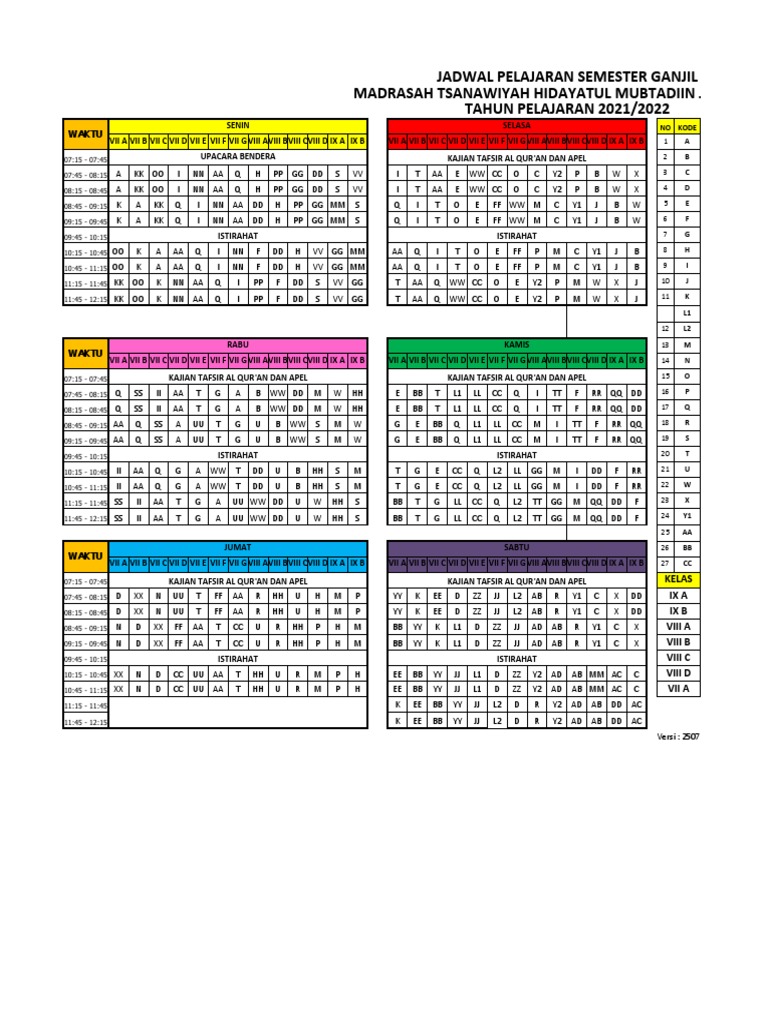 Jadwal Mts 2021NEW | PDF