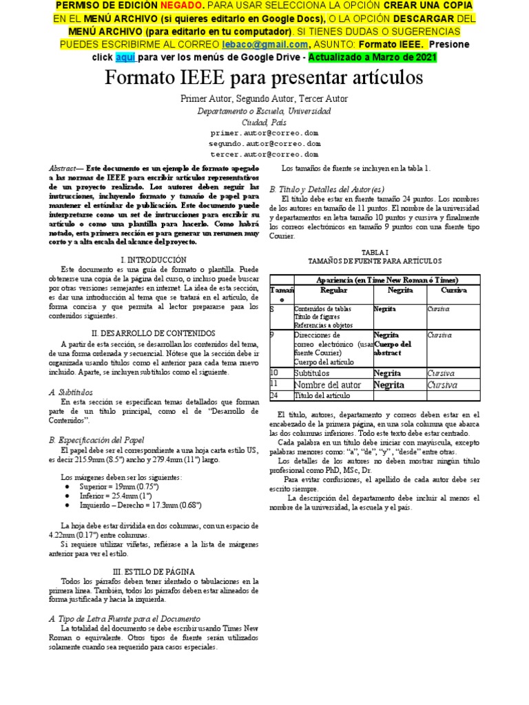 Formato IEEE | PDF | Informática