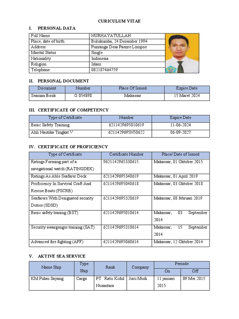 Seaman CV-Edit | PDF | Watercraft | Transport