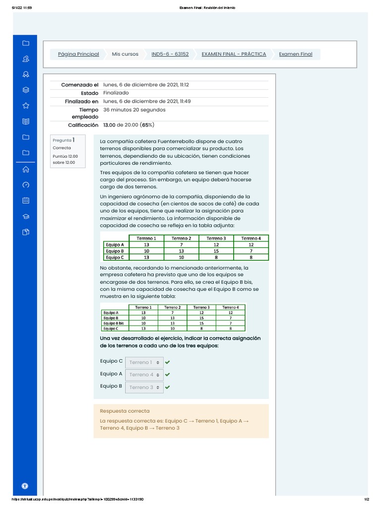 Examen Final - Revisión Del Intento | PDF | Desarrollo de software | Ciencias de la Computación