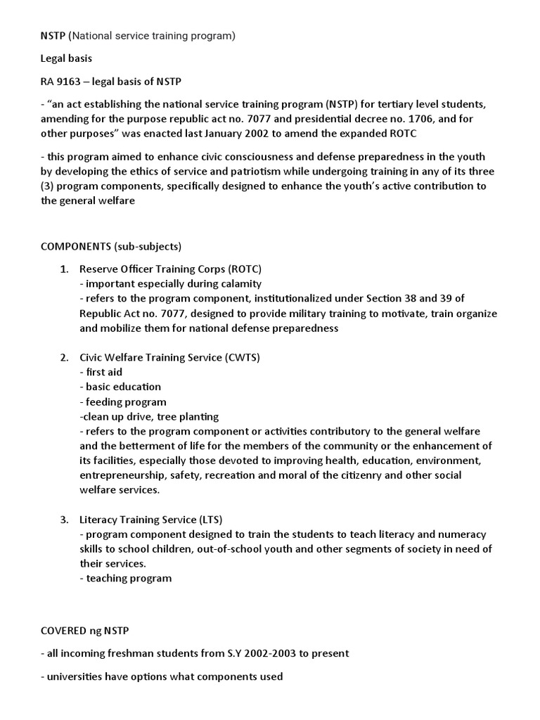 NSTP Lecture | PDF | Leadership | Self Esteem