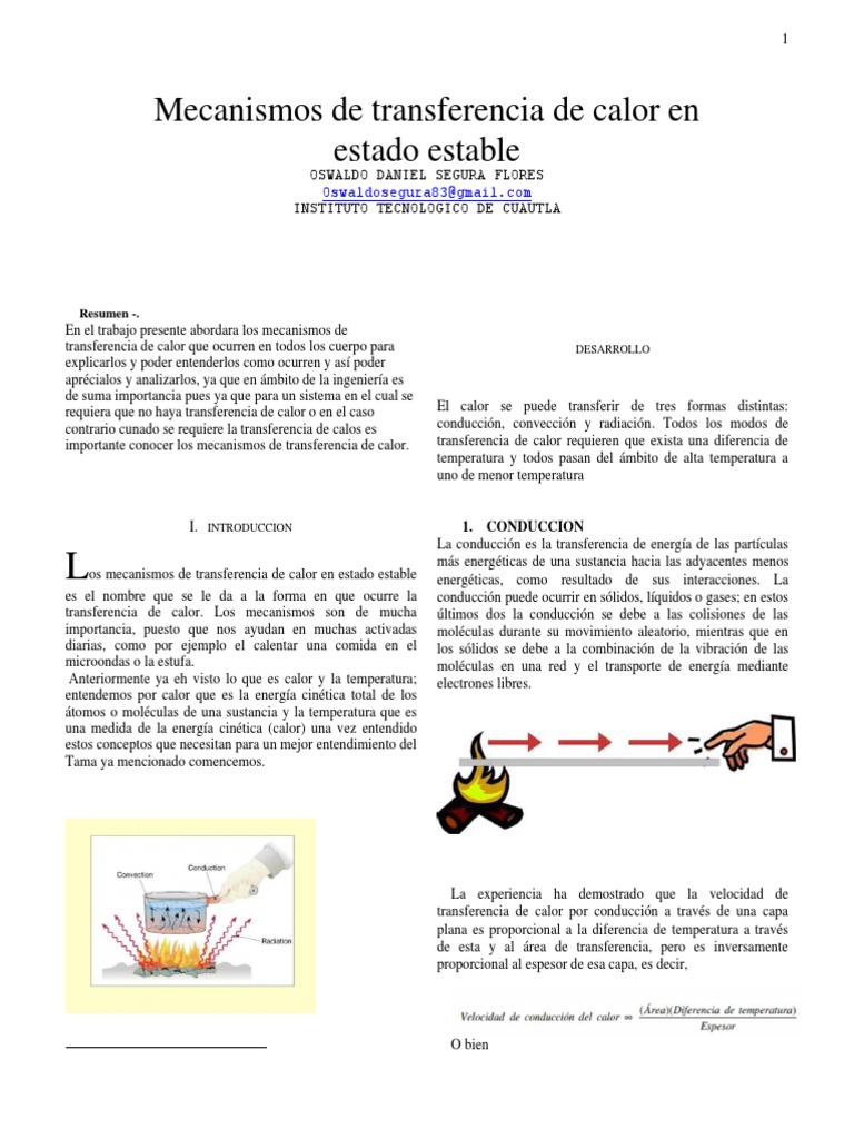 Mecanismos de Transferencia de Calor | PDF | Ciencia y matemáticas