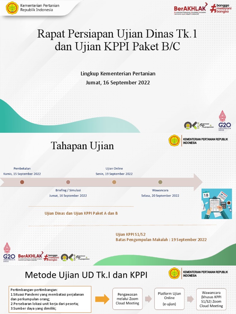 Bahan Rapat Persiapan UD Dan KPPI - September 2022 | PDF