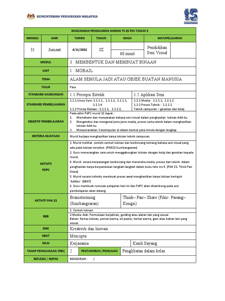 RPH PSV Ts 25 | PDF | Komputer