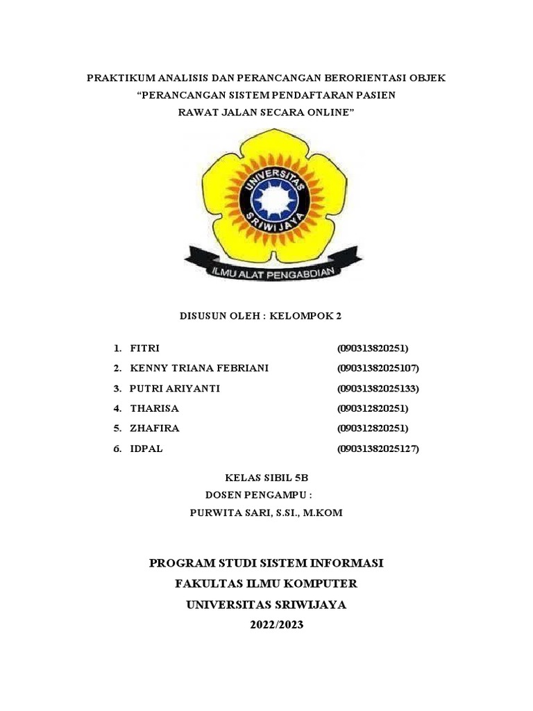 Laporan Tubes Prak APBO RS M.Husein PLG | PDF
