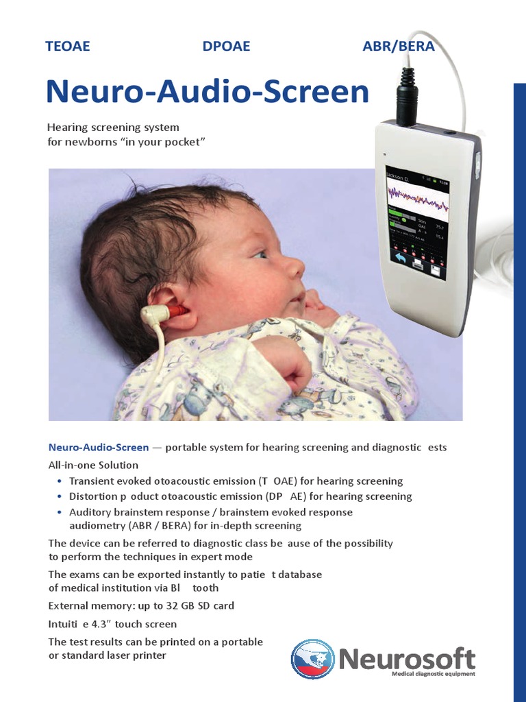 Neuro Audio Screen - A4 | PDF | Hearing | Hearing Loss